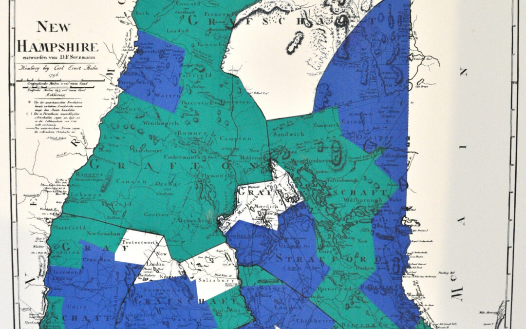 Federalist and Antifederalist Map of NH - American Independence Museum